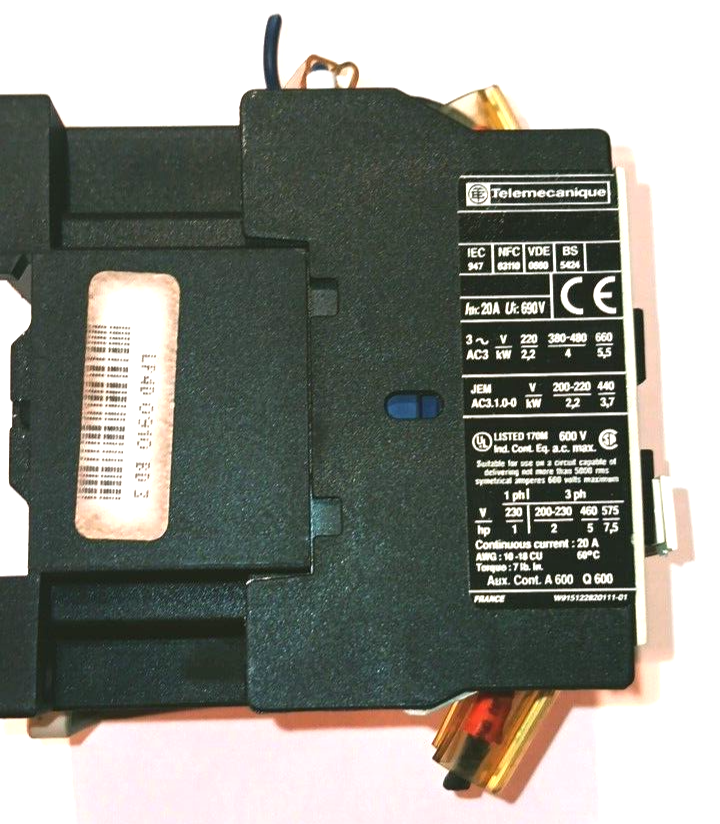 20 Amp Contactor, 24vDC Coil, Telemecanique LP4D0910 Contactor | eBay