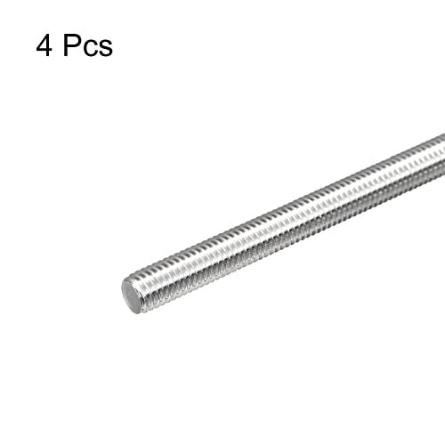 Fully Threaded Rod M8 x 500mm 1.25mm Thread Pitch 304 Stainless Steel ...