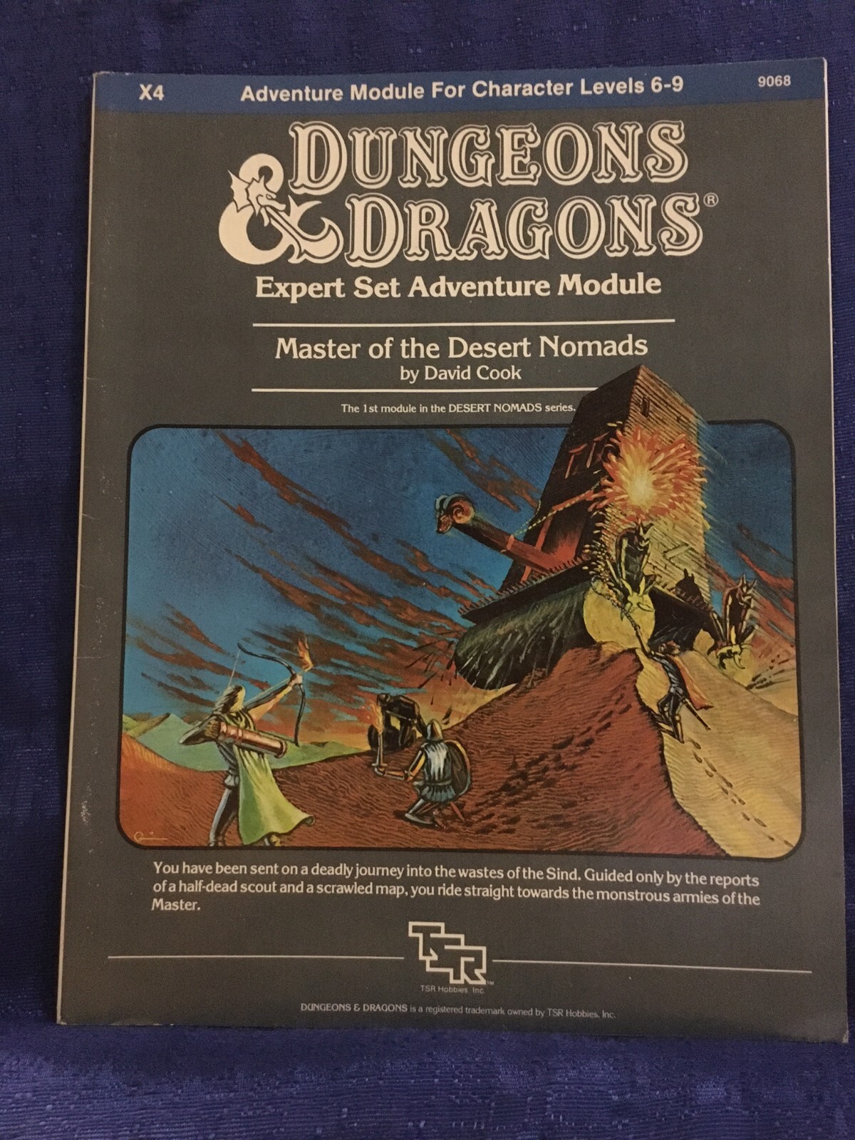 D&D Module X4 Master of the Desert Nomads adv character levels 6-9 ...