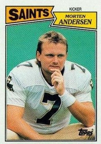 #277 Morten Andersen - New Orleans Saints - 1987 Topps Football | eBay