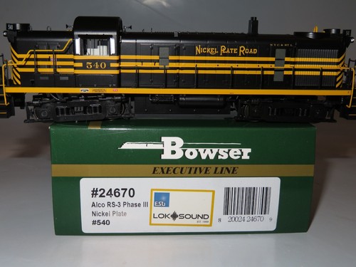 HO-Bowser Nickel Plate RS-3 #540 w/Sound & DCC | eBay