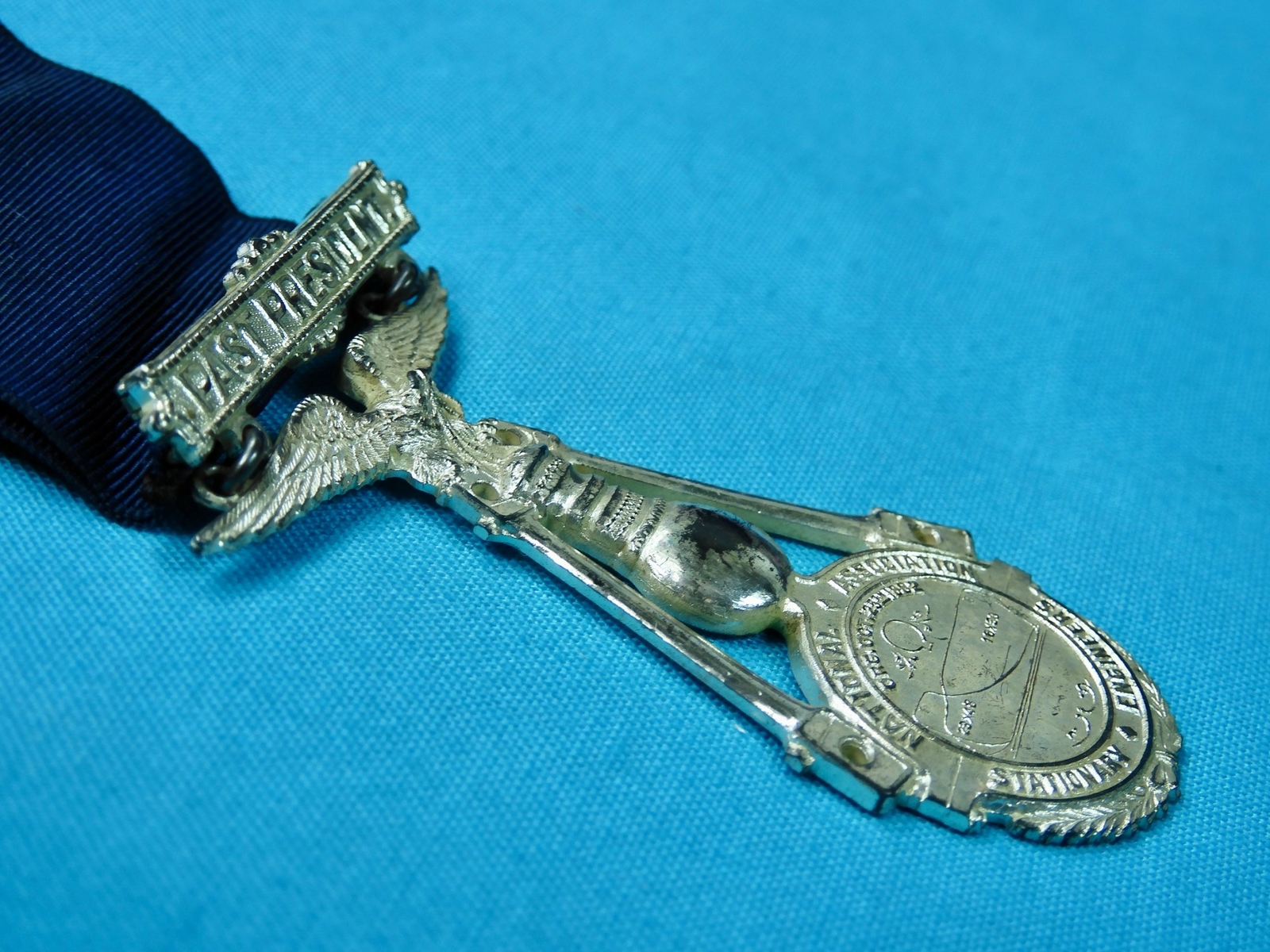 Antique US National Association Of Engineers Silver Medal Order Award ...