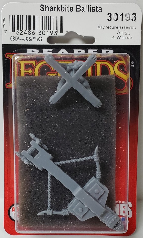 SHARKBITE BALLISTA Reaper Miniatures Bones USA: Reaper Legends REM30193 ...