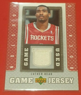2007-08 UD Game Jersey Luther Head Jersey Card - Houston Rockets | eBay ...