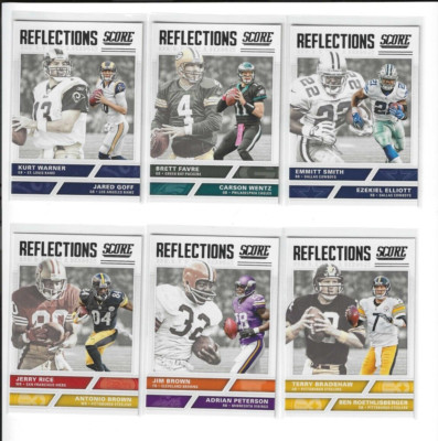 2017 Score Football Reflections Inserts - COMPLETE YOUR SET - Pick Your ...