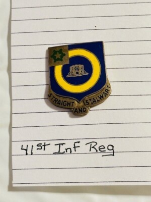 US Military pin DUI - 41st Infantry Regiment | eBay