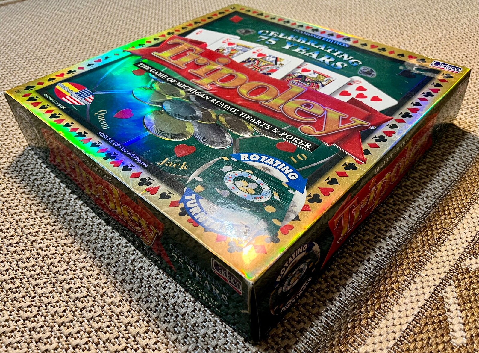 Diamond Edition 75th Anniversary Tripoley Rotating Turntable W/ Chips ...