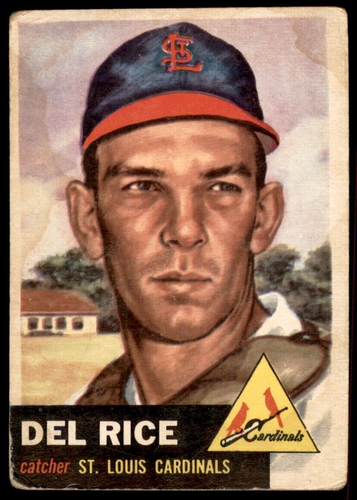 1953 Topps #68 Del Rice St. Louis Cardinals VG (Wear) | eBay
