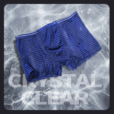 Ice Silk Boxer Briefs Sexy Thin Tagless Underwear Mesh Breahtable ...