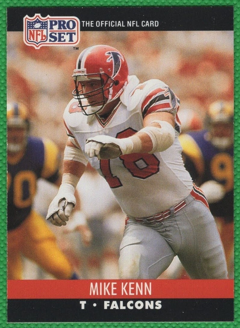 Mike Kenn - 1990 Pro Set #428 - Atlanta Falcons Football Card | eBay