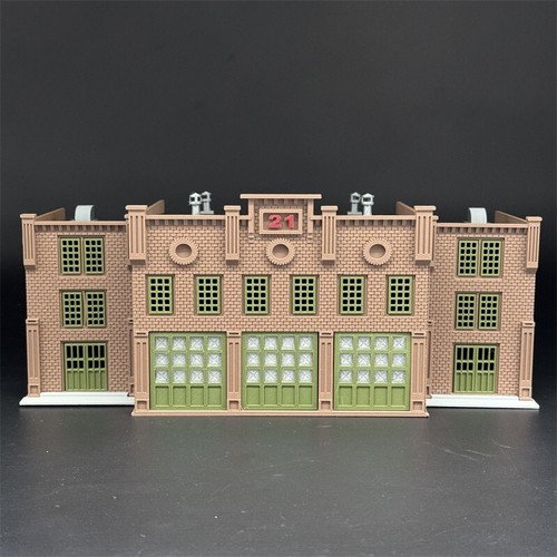 1/87 HO Scale Fire Station Building Model DIY Plastic Assembly Model ...