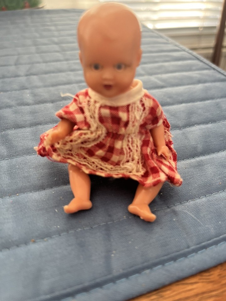 Vintage Sleepy Eyes String Jointed Doll 3.75 Inches Tall | eBay
