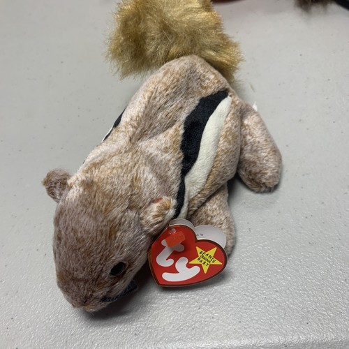 TY Beanie Baby - CHIPPER the Chipmunk (6.5 inch) - MWMTs Stuffed Animal ...