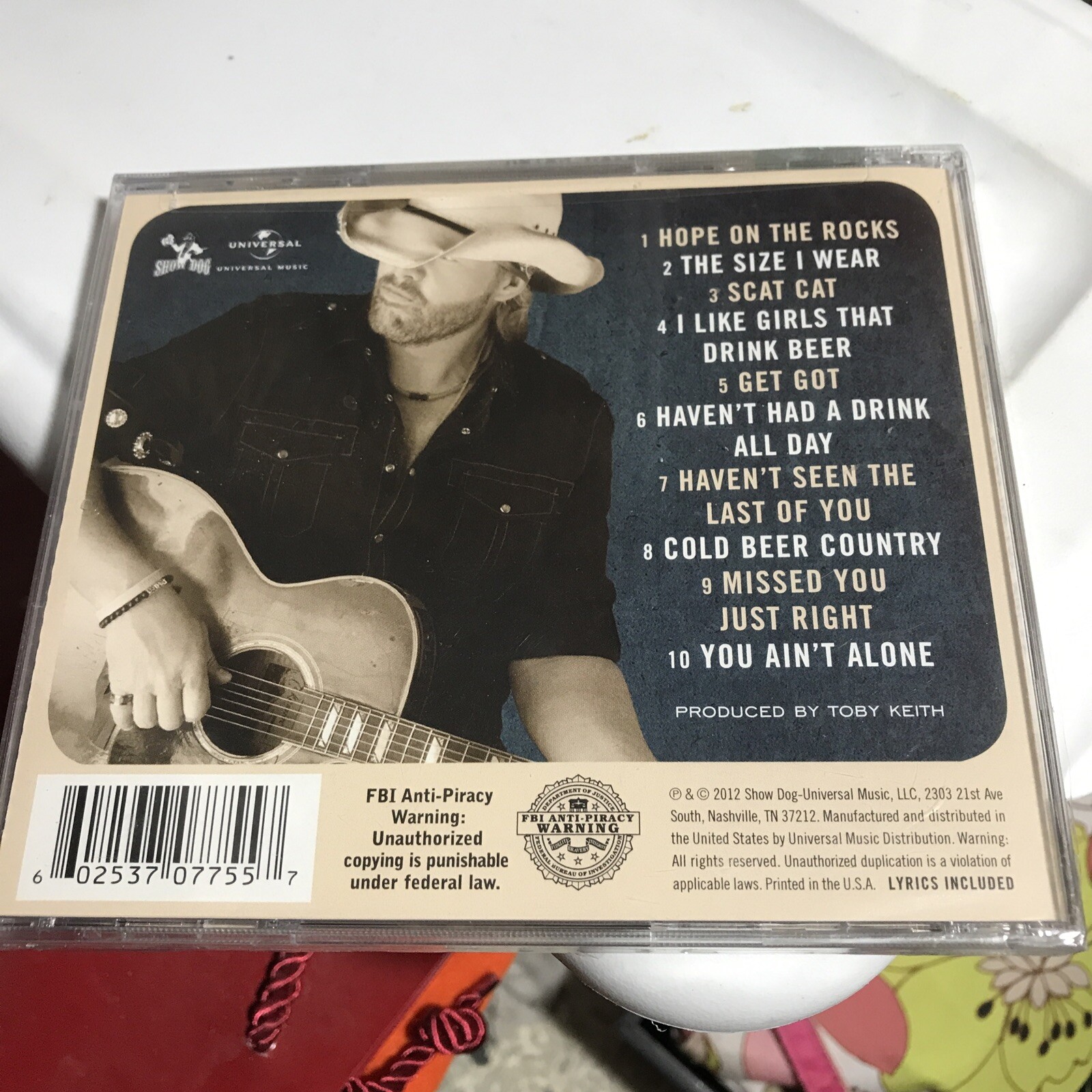 TOBY KEITH - HOPE ON THE ROCKS NEW CD 602537077557 | eBay