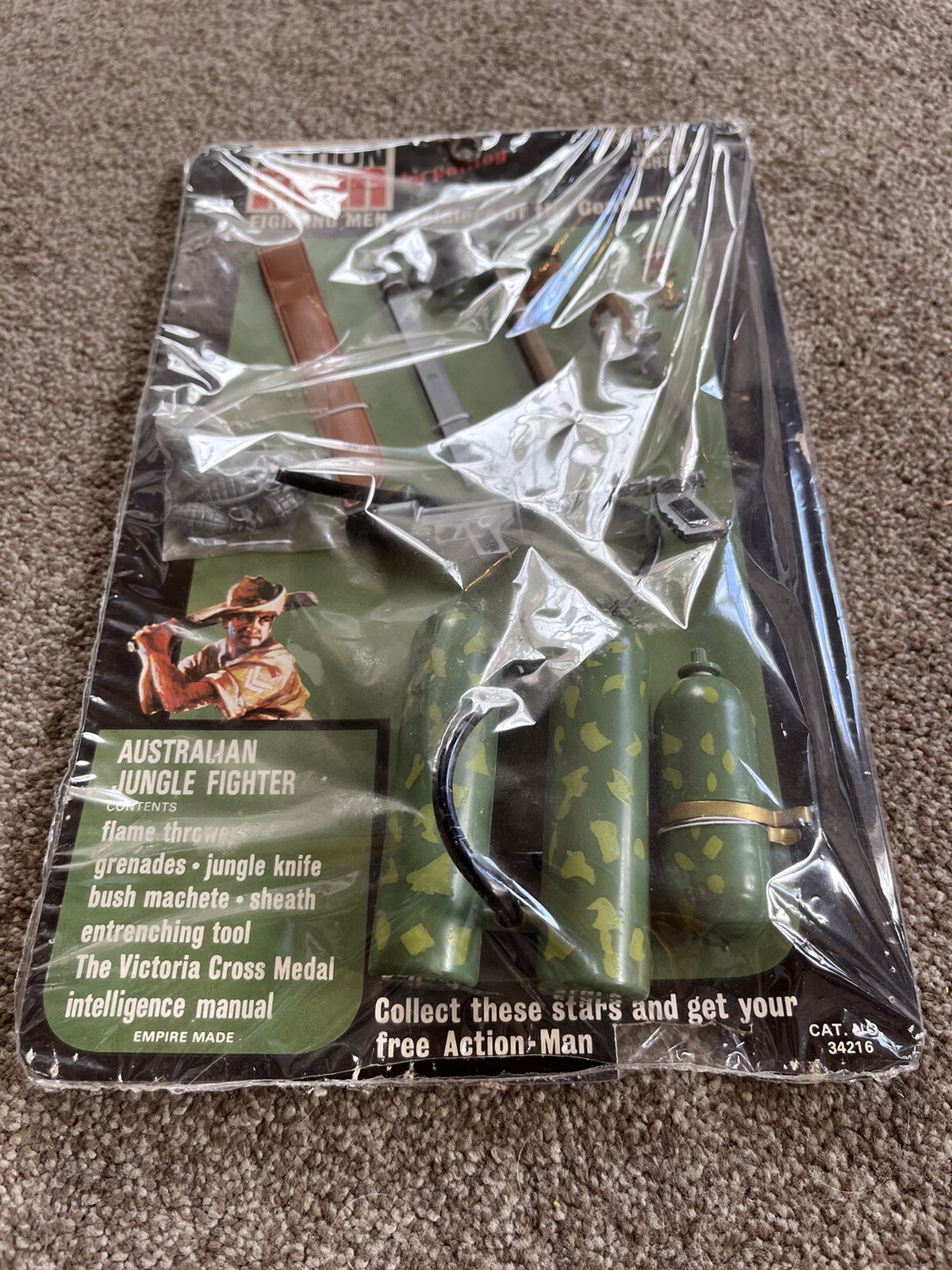 Action Man SOTC Australian Jungle Equipment Half Card Vintage Original ...