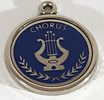 Vintage Sterling Silver ENAMELED CHORUS Charm for Charm Bracelet, 4.35g ...