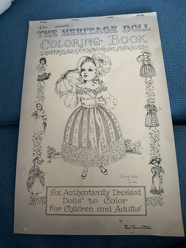 Vintage Kim The Heritage Doll Coloring Book Red Farm Studio Ellen ...