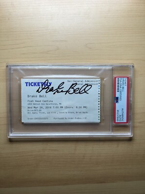 Drake Bell Signed Autographed Concert Ticket Drake and Josh | eBay
