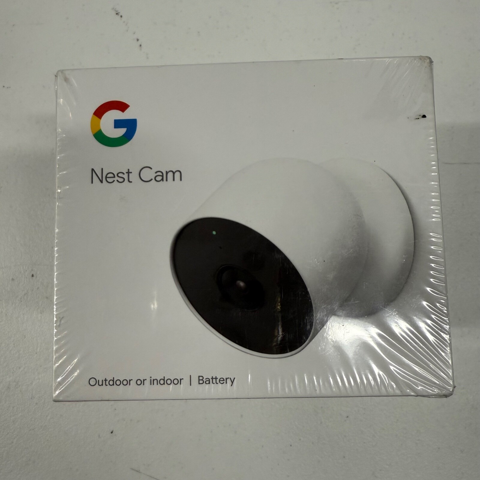 Google Nest Cam Indoor/Outdoor Surveillance Camera Snow Pack of 1 New