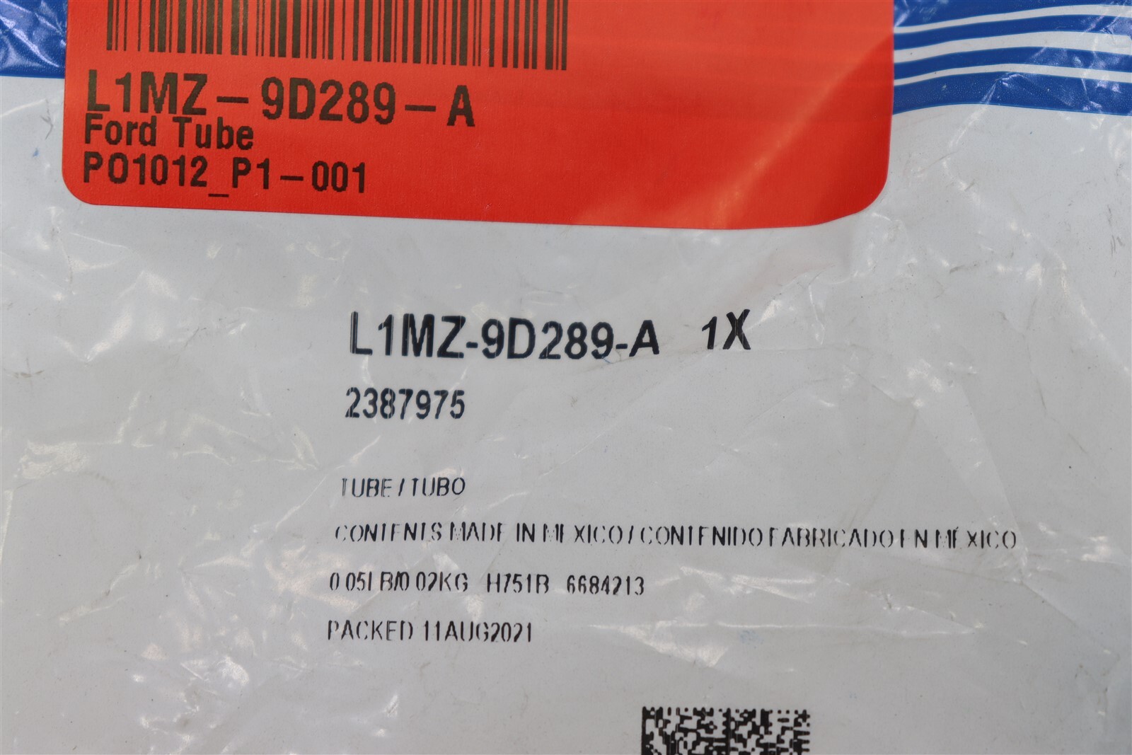 Genuine Ford Tube Assembly - Fuel Vapour Separat L1mz-9d289-a for sale ...