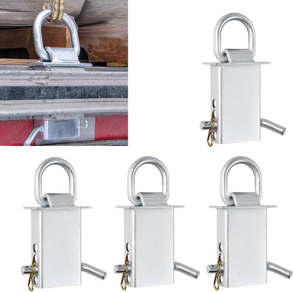 Heavy Duty Stake Pocket D Rings Adjustable 18,000 lbs Stake Pocket D ...