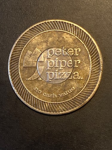 Rare Large size Peter Piper Pizza 5 Tokens. Sister company of Chuck E ...
