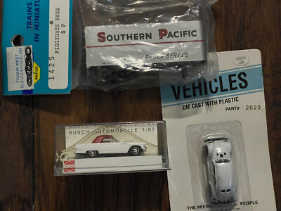 Set of 3 HO scale DieCast Vehicles Busch, Atlas, & more pack of 3 NIb ...