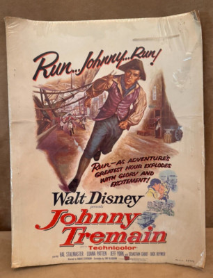 Walt Disney Johnny Tremain Movie Lobby 1957 Original Poster vintage ...