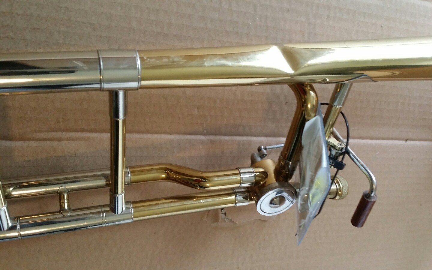 FOR PARTS!! TEMPEST TROMBONE GOLD SILVER TONE | eBay
