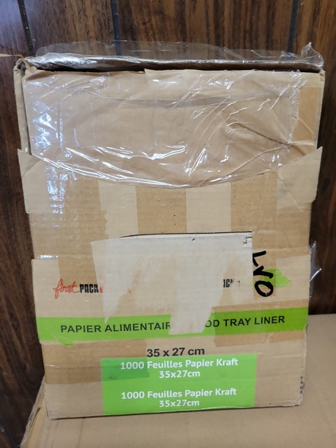 PacknWood 210PABK Food Tray Liner Basket Liner Paper Kraft 1000 Pack ...