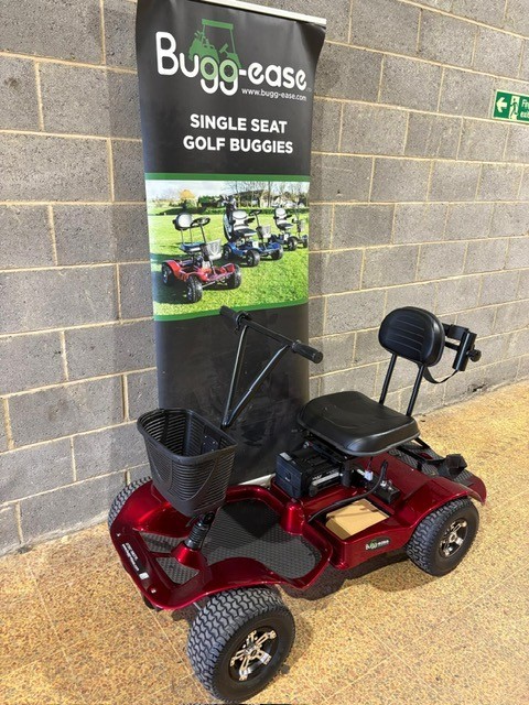 Bugg-Ease Single Seat Golf Buggy with Handlebar Twist Grip & Light Seat ...