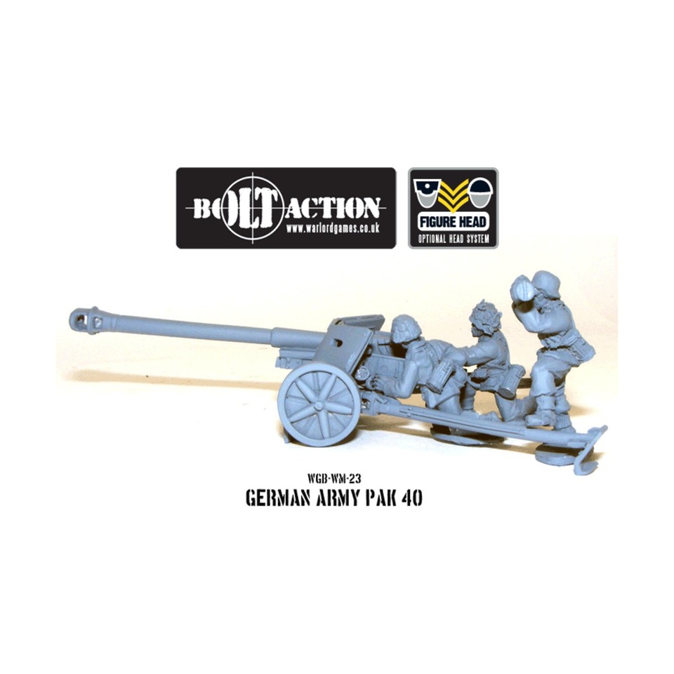 Warlord Bolt Action German 28mm Pak 40 75mm ATG Pack New | eBay