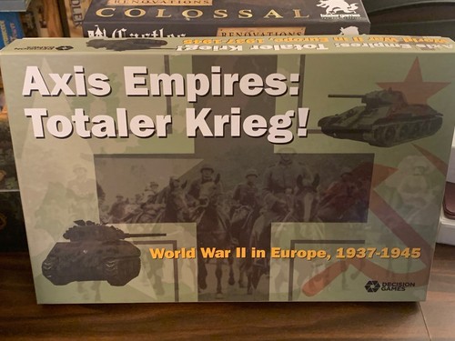 Axis Empires: Totaler Krieg! Board Game, Decision Games 2011, slightly ...