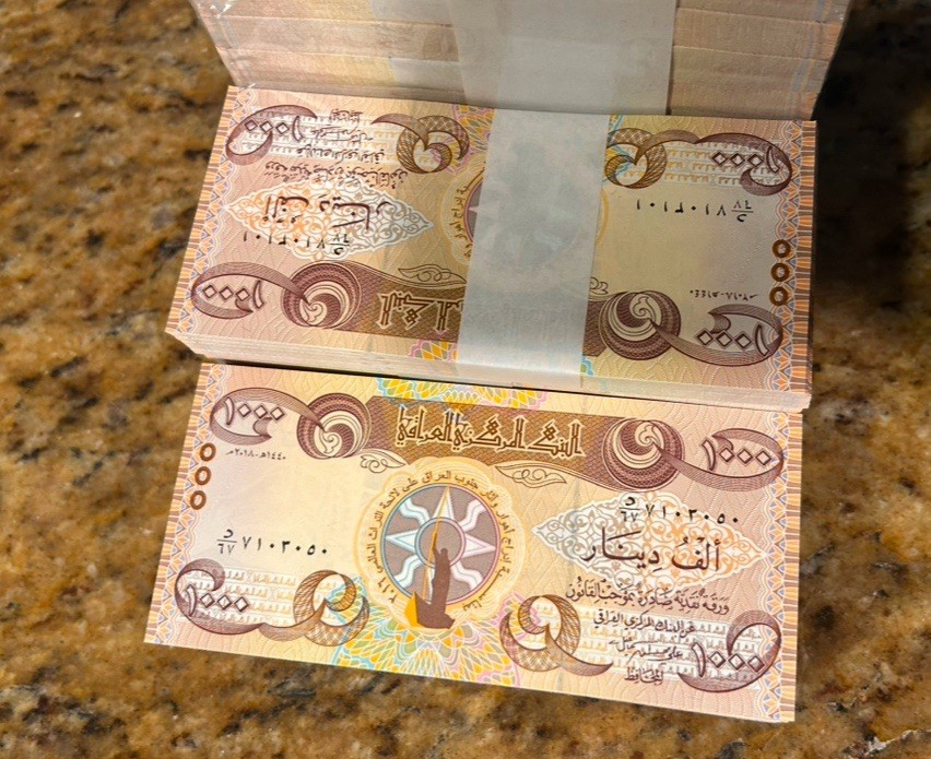 IRAQI DINAR 1,000 Note x5 Uncirculated Guaranteed AUTHENTIC Iraq Dinars ...