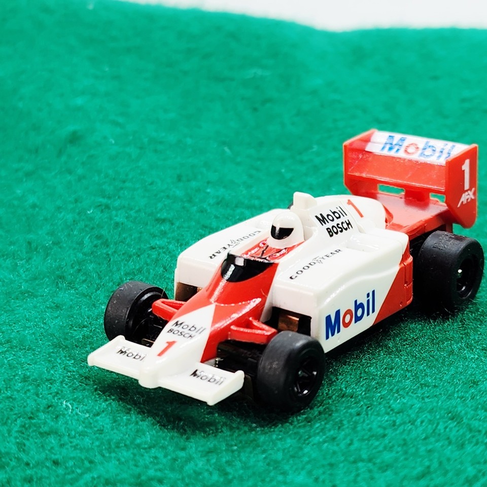 AFX Aurora Tomy MOBILE BOSCH GOODYEAR F1 Indy Slot Car HO scale (runs ...