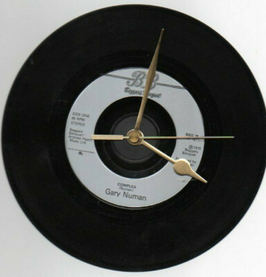 GARY NUMAN - COMPLEX 7" VINYL RECORD WALL CLOCK | eBay UK