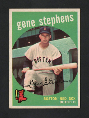 1959 Topps Baseball Card #261 Gene Stephens – Boston Red Sox | eBay