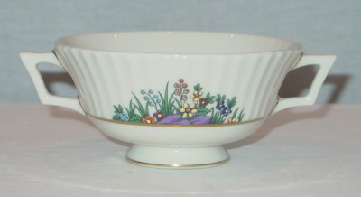 RARE!!! LENOX CHINA RUTLEDGE PATTERN DOUBLE HANDLED CREAM SOUP BOWL ...