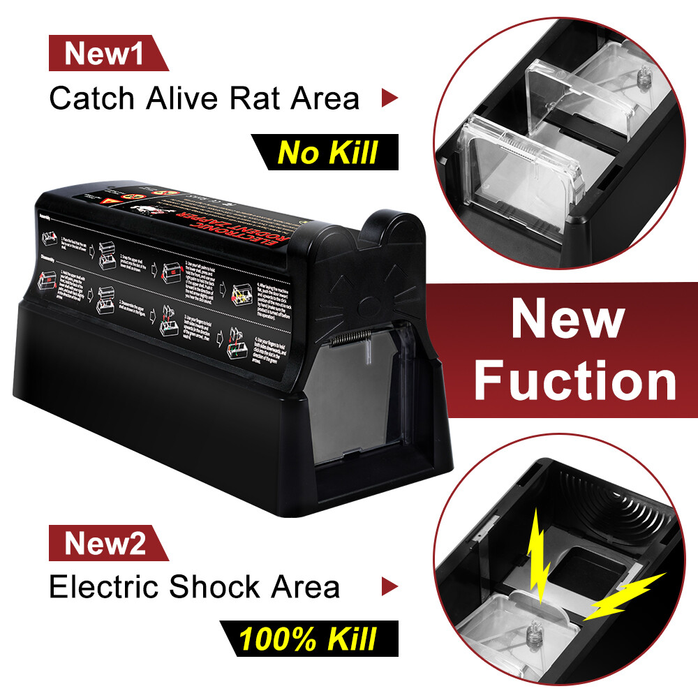 Electronic Mouse Trap Victor Control Rat Killer Electric Rodent Zapper ...