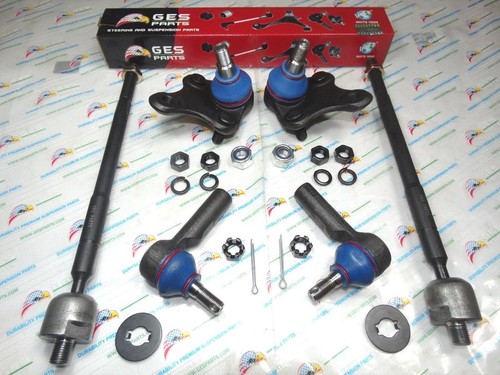 6PC Front Ball Joint Inner Outer Tie Rod End For 96-00 Toyota RAV4 ...