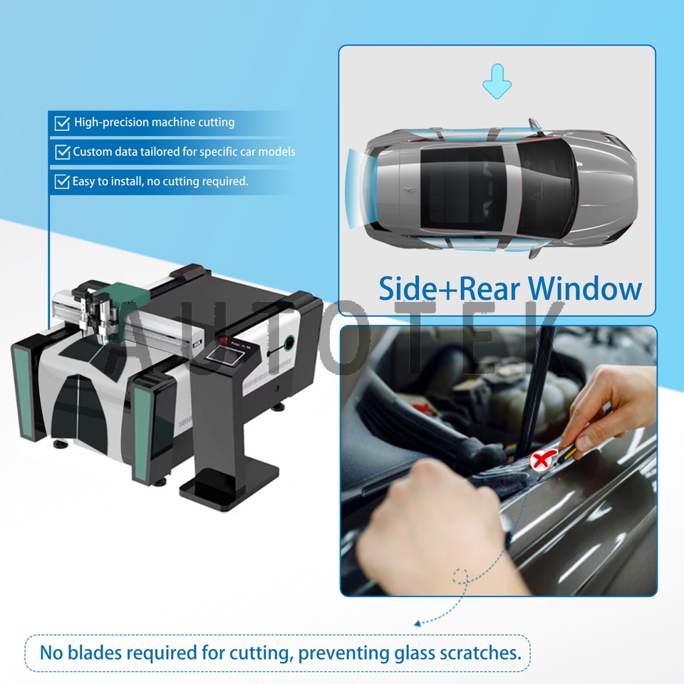 PreCut All Sides & Rear Window Film Any Tint Shade For Ford Edge Glass ...