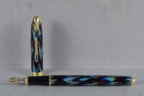 Cross Pinnacle Peacock FOUNTAIN PEN 18K gold B nib, converter | eBay