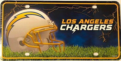 Los Angeles Chargers NFL Football 12x6 Metal License Plate For Any Car ...
