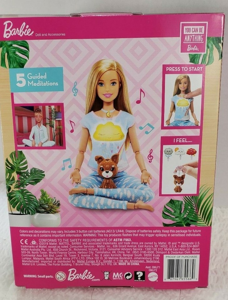 NEW Lot Two(2) Barbie's Dolls Relax with Made to Move & Breathe with me ...