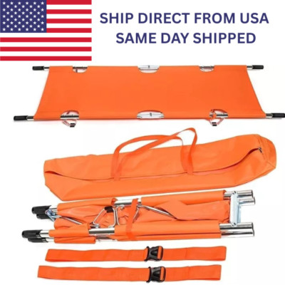 Medical Foldable Patient Transfer Stretcher Portable Rescue Stretcher ...