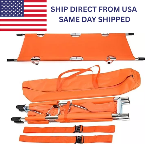 Medical Foldable Patient Transfer Stretcher Portable Rescue Stretcher ...