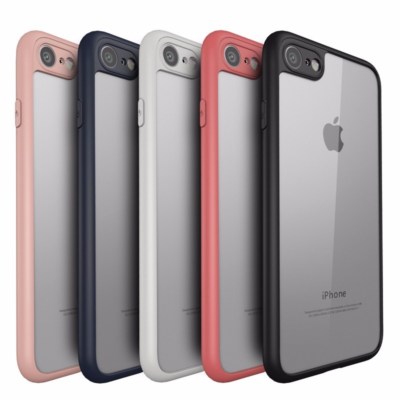 Apple iPhone X 7 Shockproof Clear Ultra Thin Hard Hybrid Bumper Back ...