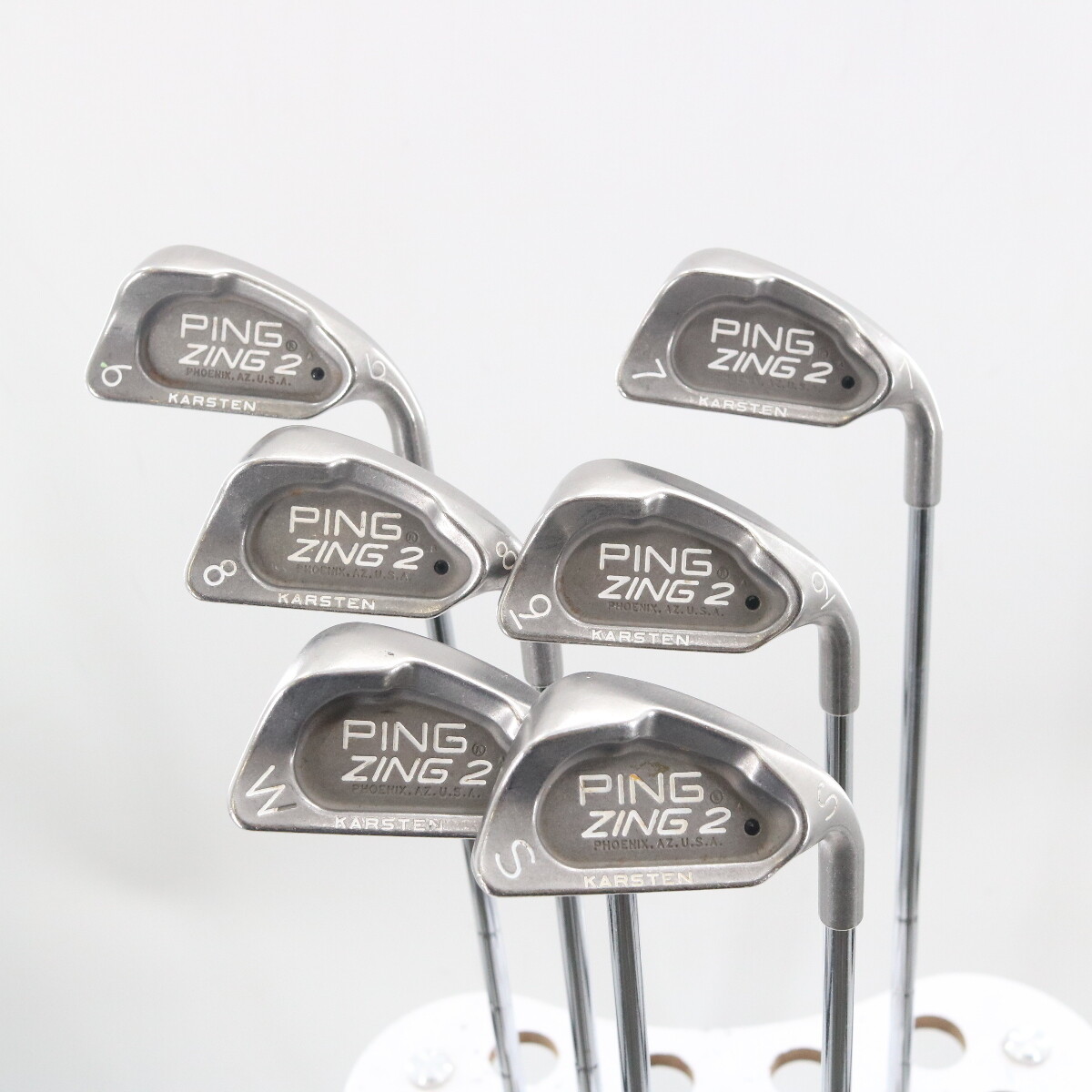 Ping Zing 2 Iron Set 6-W,S Black Dot Steel Shaft JZ Stiff Right-Hand G ...