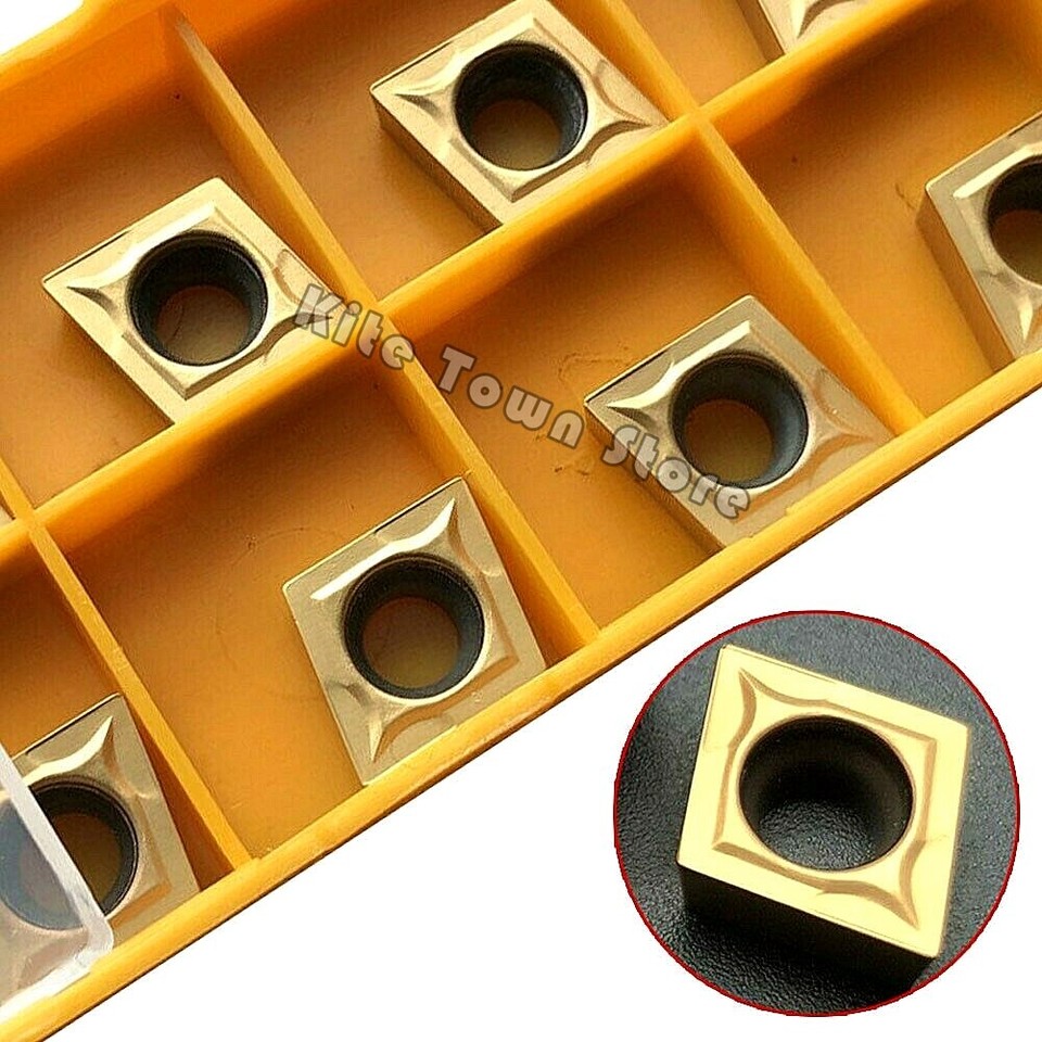 10pcs CCMT32.52 CCMT09T308 Carbide Turning Insert Cutting Blade for ...