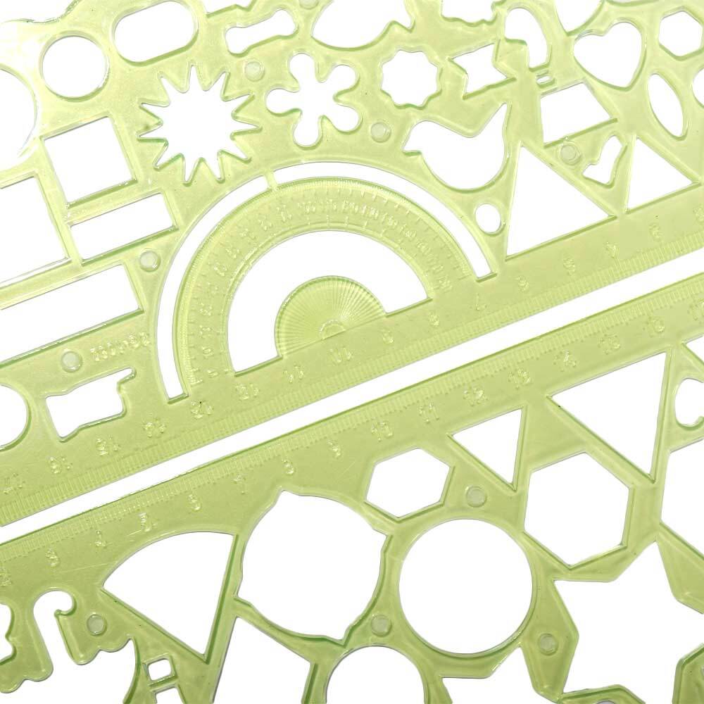 Ruler Drafting Supplies Mathematical Geometry Wavy Line Ruler Template ...